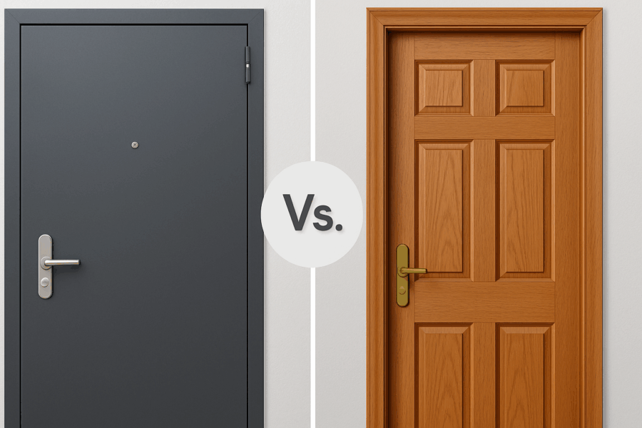 Pros and Cons of Steel Doors vs. Wooden Doors